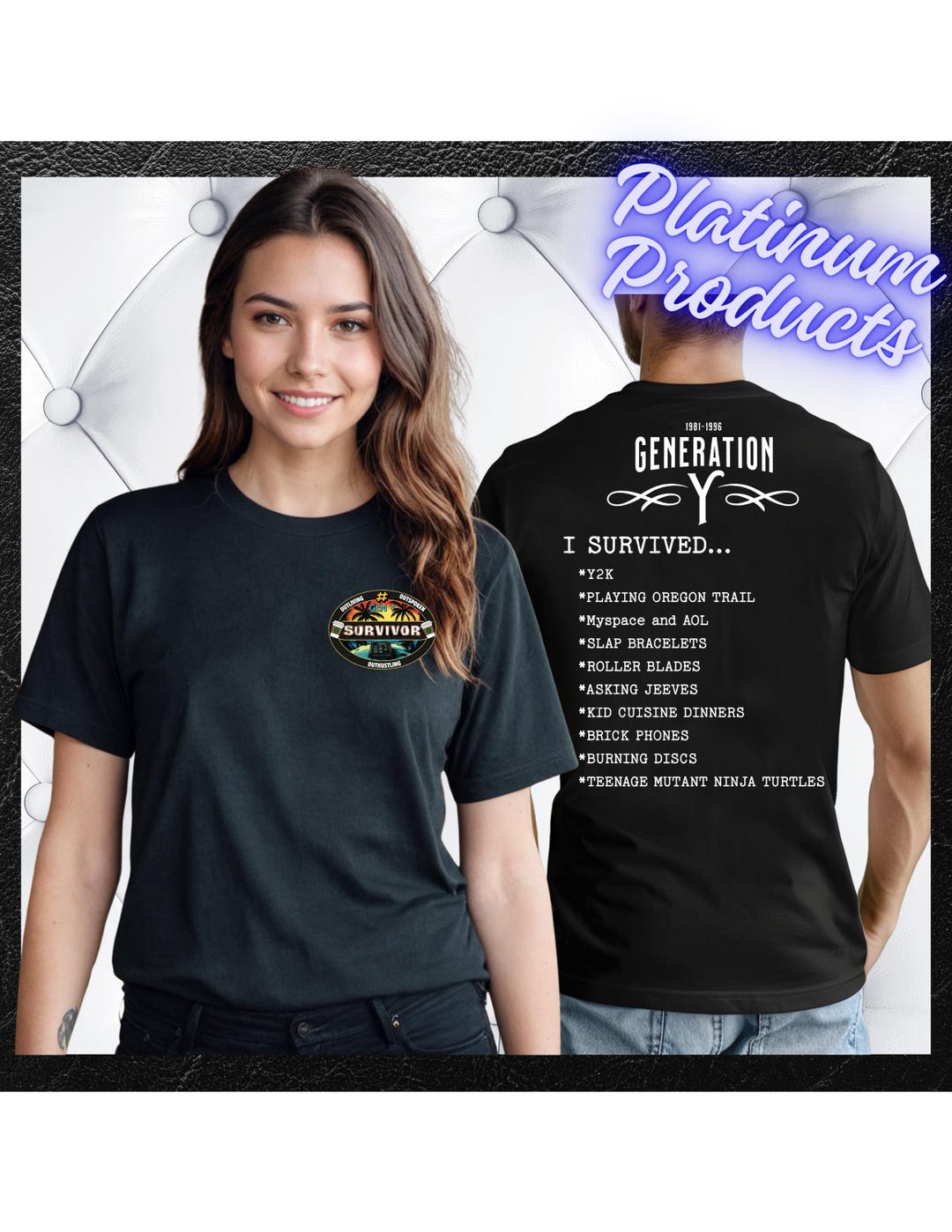 Funny Millennial Survived as A Kid T-shirt, Unisex Tee, Top Gift for ...