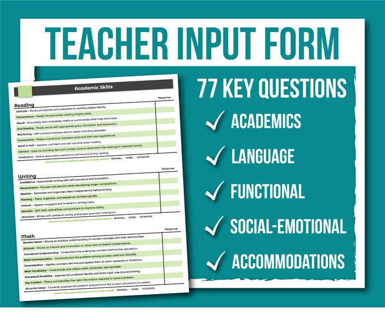 INSITE (input and Needs Survey for Instruction & Teaching Expectations ...
