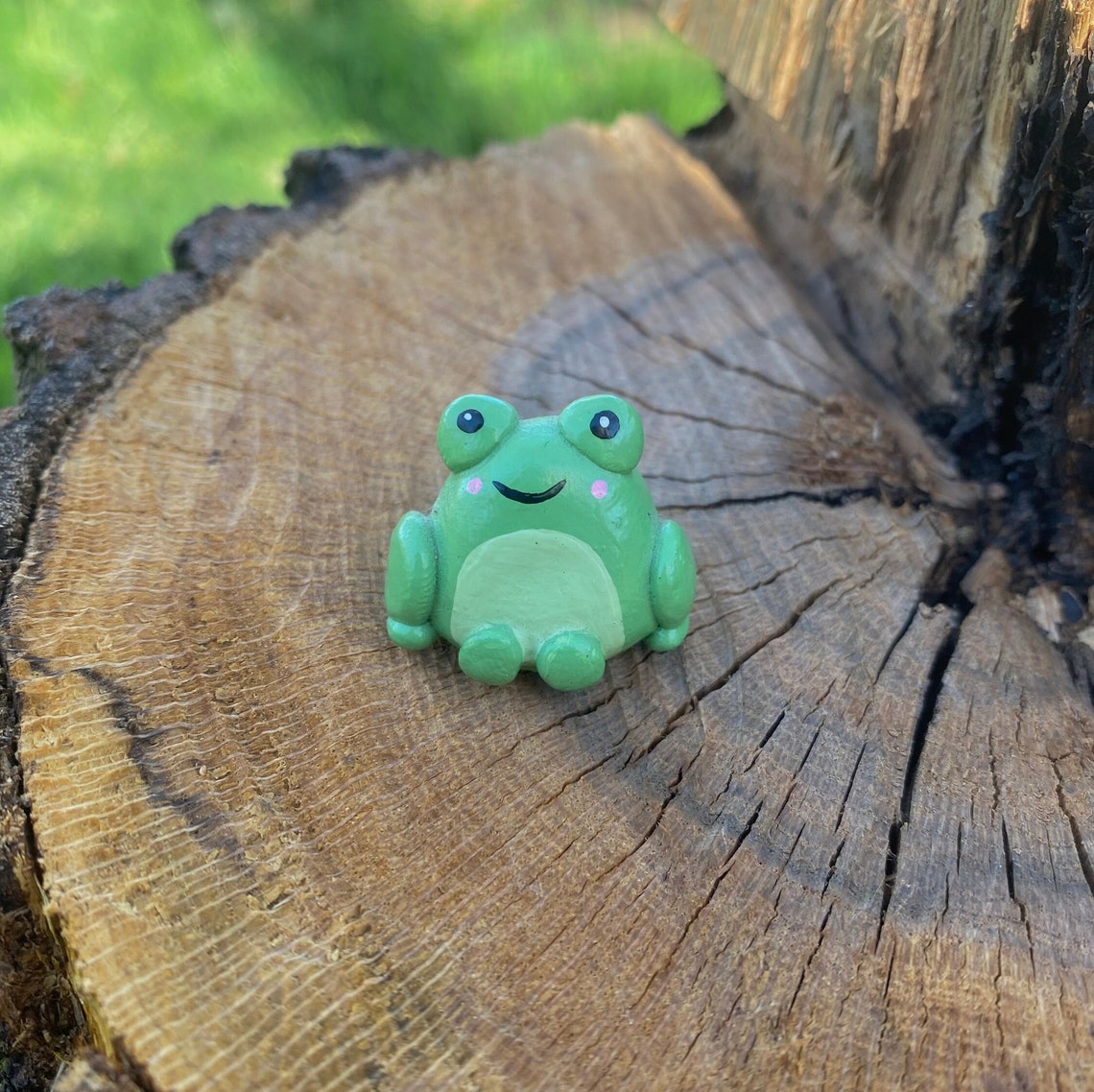 Mini Clay Frog Family | Cottagecore Frog Figurines | Clay Frogs With ...