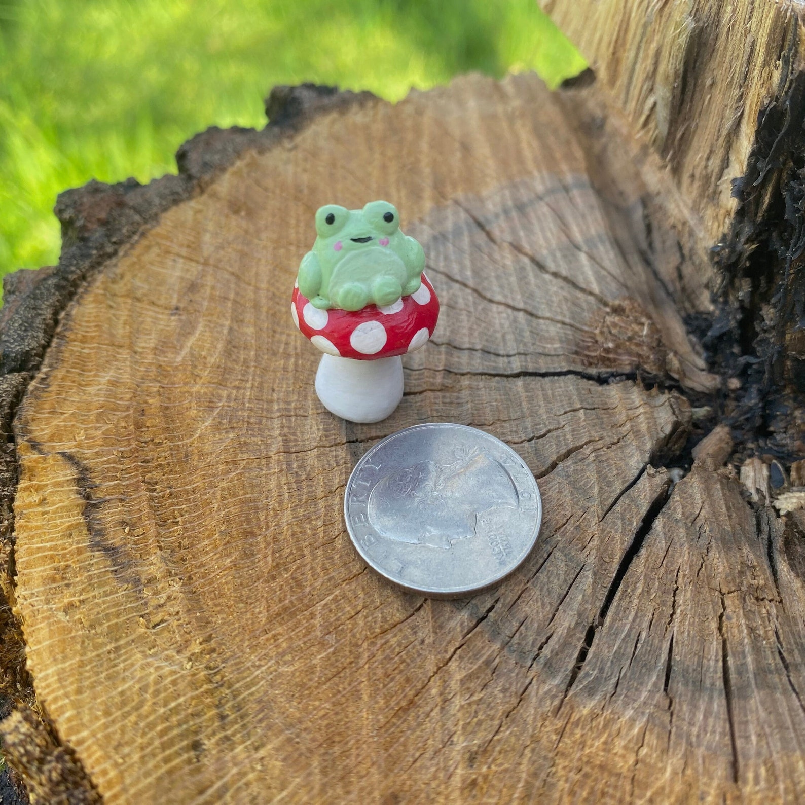 Mini Clay Frog Family | Cottagecore Frog Figurines | Clay Frogs With ...