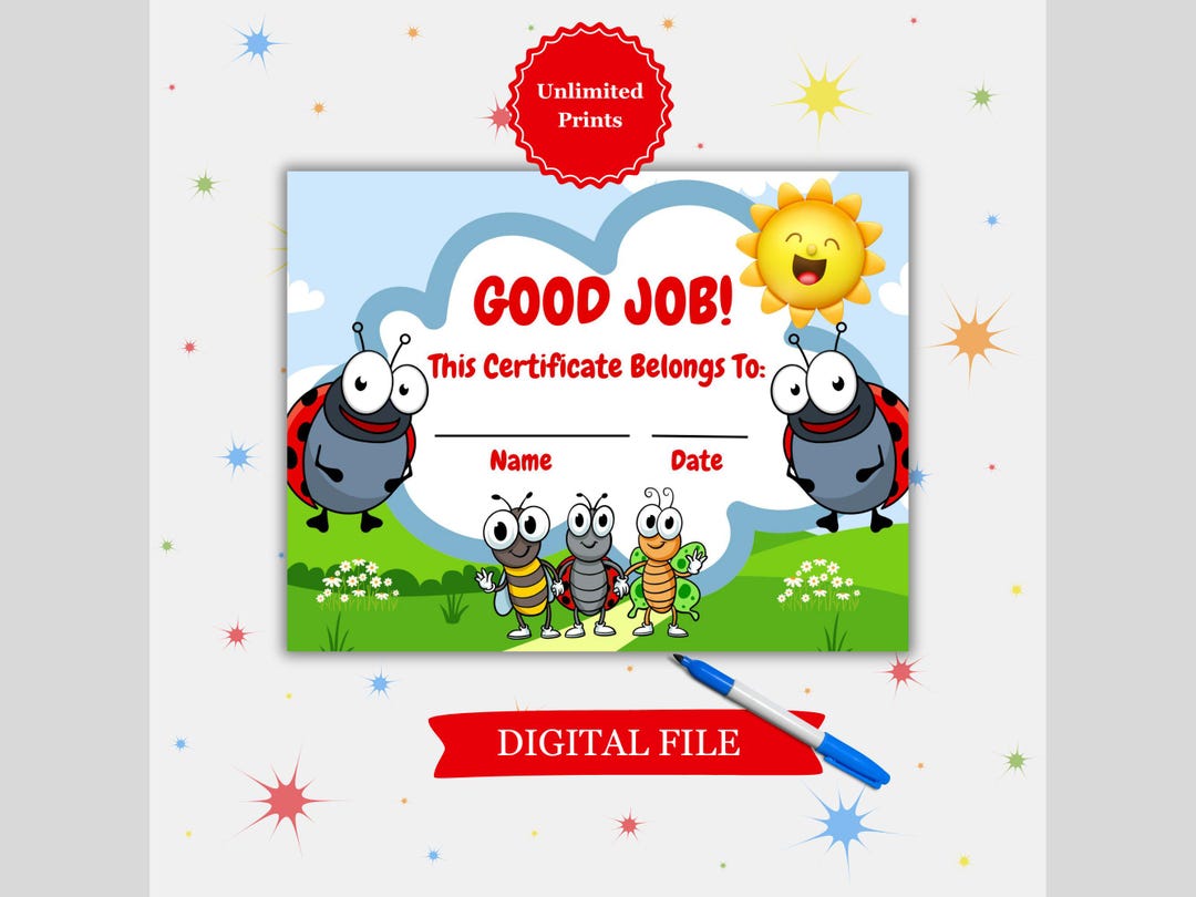 Printable Children's Award Certificate | Simple Printable Certificate ...