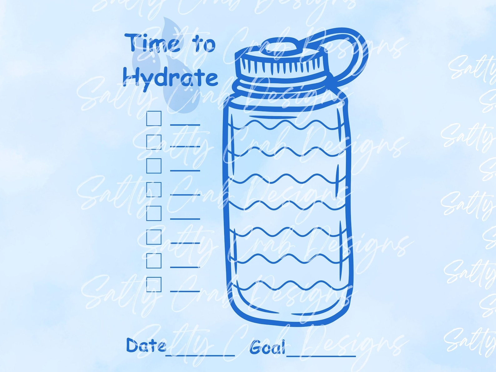 Daily Water Intake Tracker | Daily Water Log | Printable Water Tracker ...