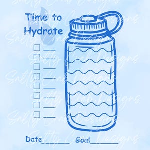 Daily Water Intake Tracker | Daily Water Log | Printable Water Tracker ...