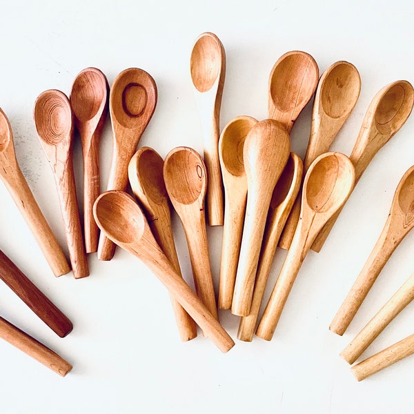 Mini Wooden Spoons - Etsy