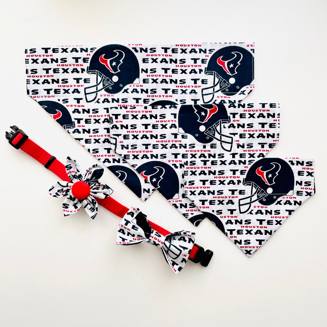 Houston Texans / Dog Bandana / Over the Collar Bandanna / Slip-on / Pet ...