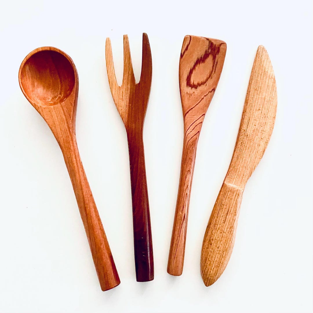 Handmade Mini Wooden Utensil Set: Mexican Charcuterie, Cheese, Salsa (5 ...