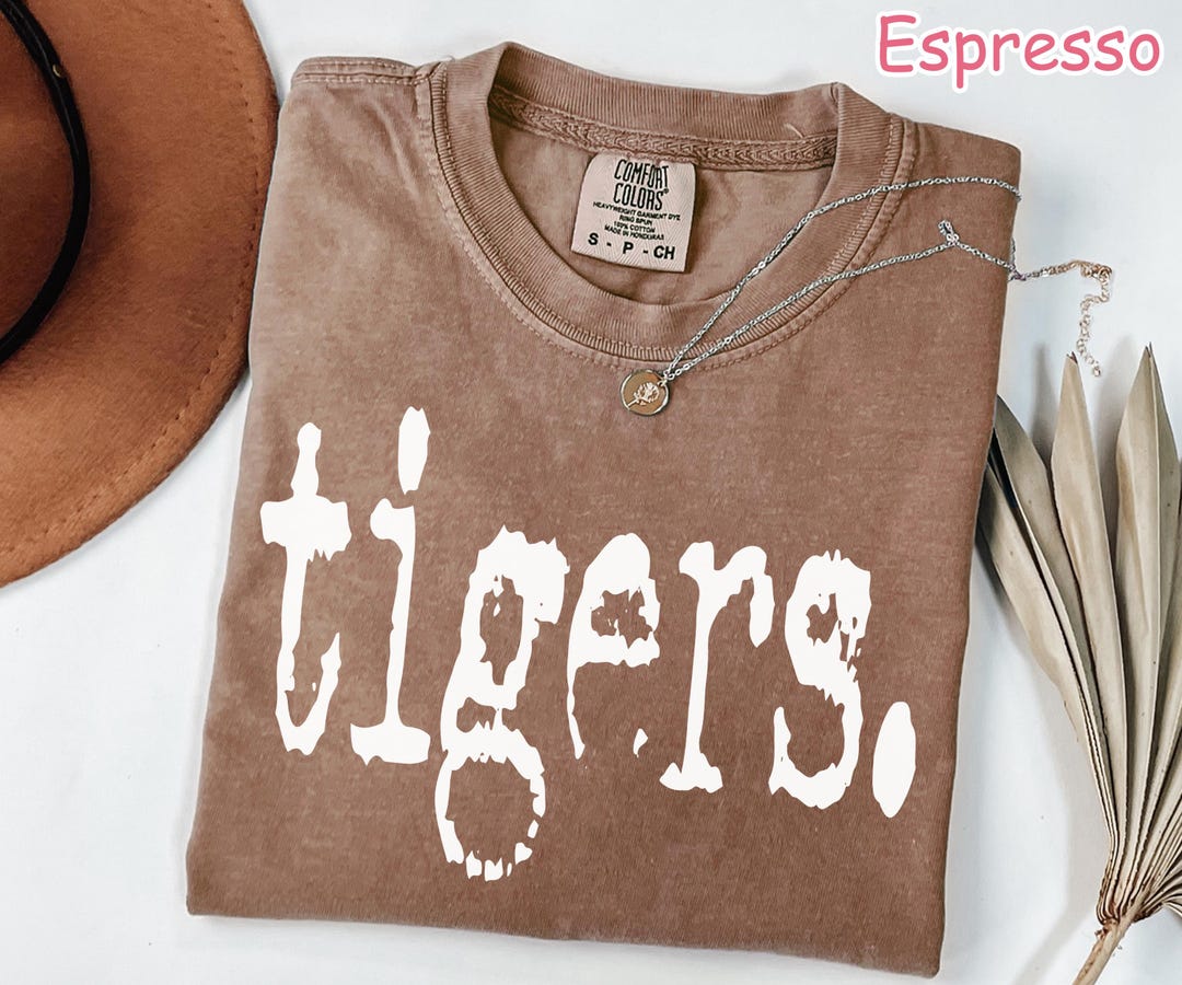 Comfort Colors® Retro Tigers Shirt, Game Day Tigers Tee, School Mascot ...