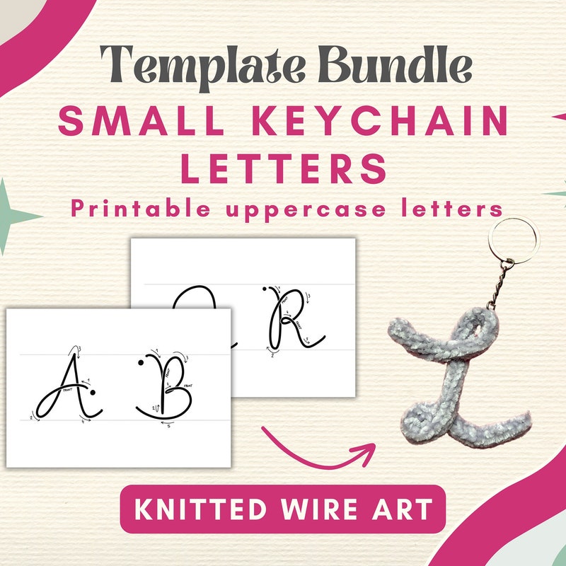 Tricotin Letter Template - Etsy