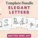 Alphabet Knitted Wire Template Letters Uppercase and Lowercase Wire ...