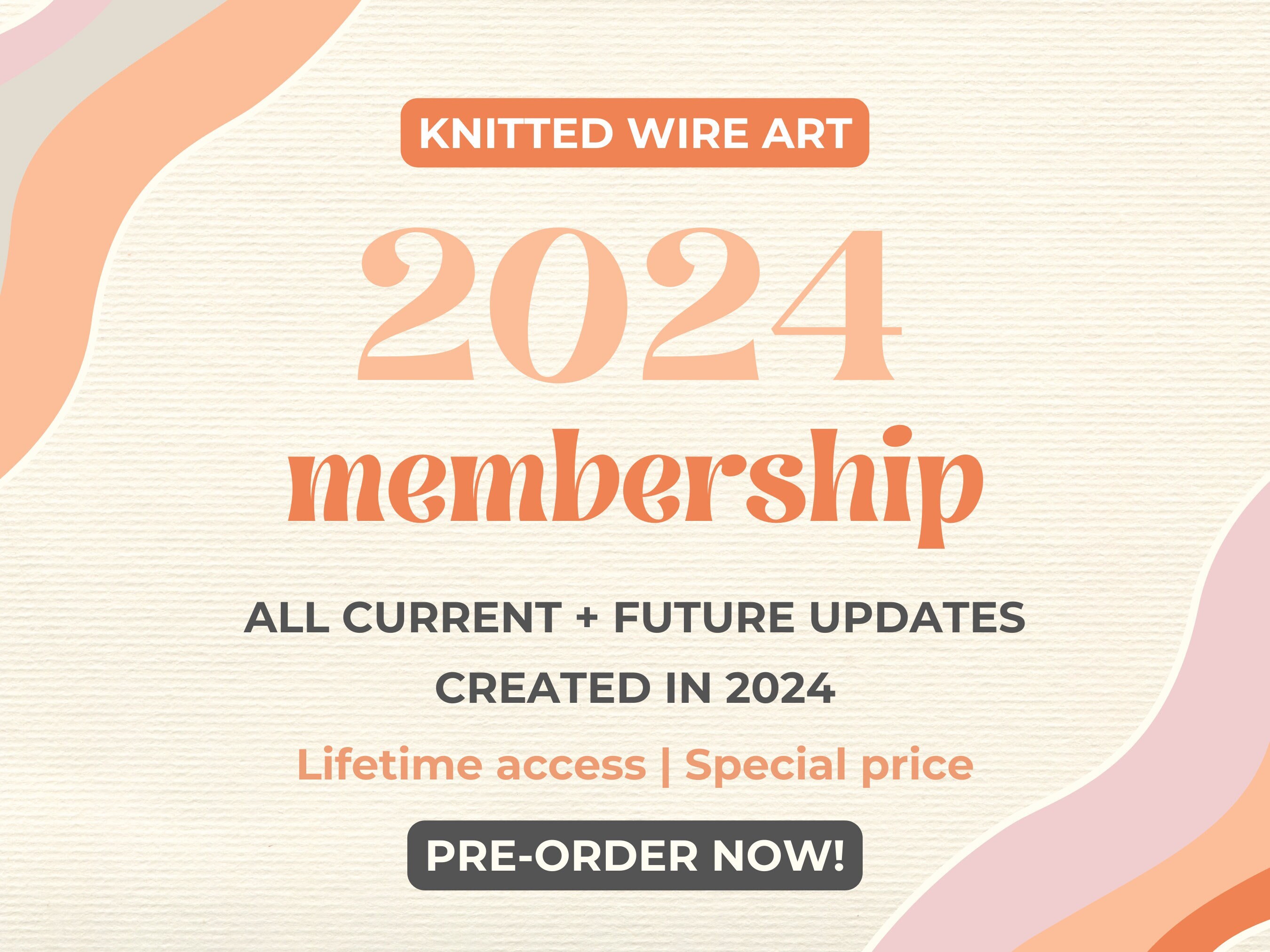 2024 Membership Knitted Wire Art Templates Whole Shop Bundle Bending ...