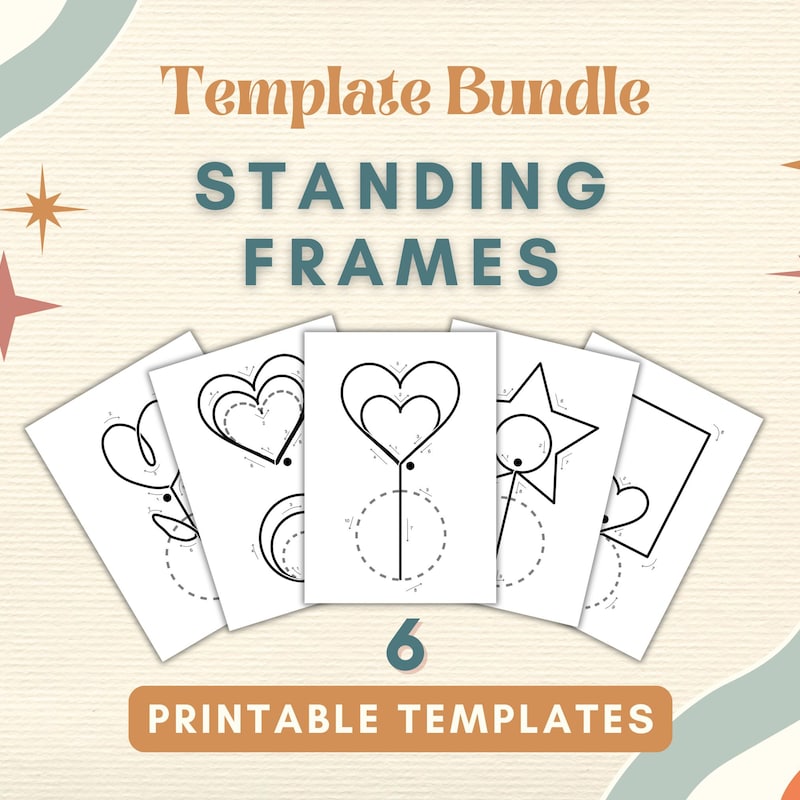 Heart Photos Template - Etsy UK