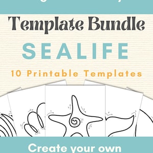 Sealife Knitted Wire Templates Animal Art Coastal Decor DIY Bending ...