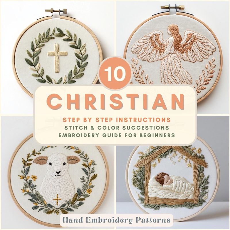 Christian Embroiding - Etsy
