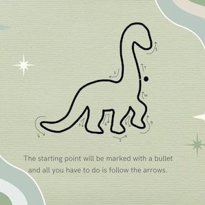 Dinosaurs Knitted Wire Art Template Dino Wire Bending Template for ...