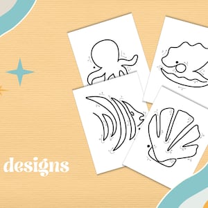 Sealife Knitted Wire Templates Animal Art Coastal Decor DIY Bending ...