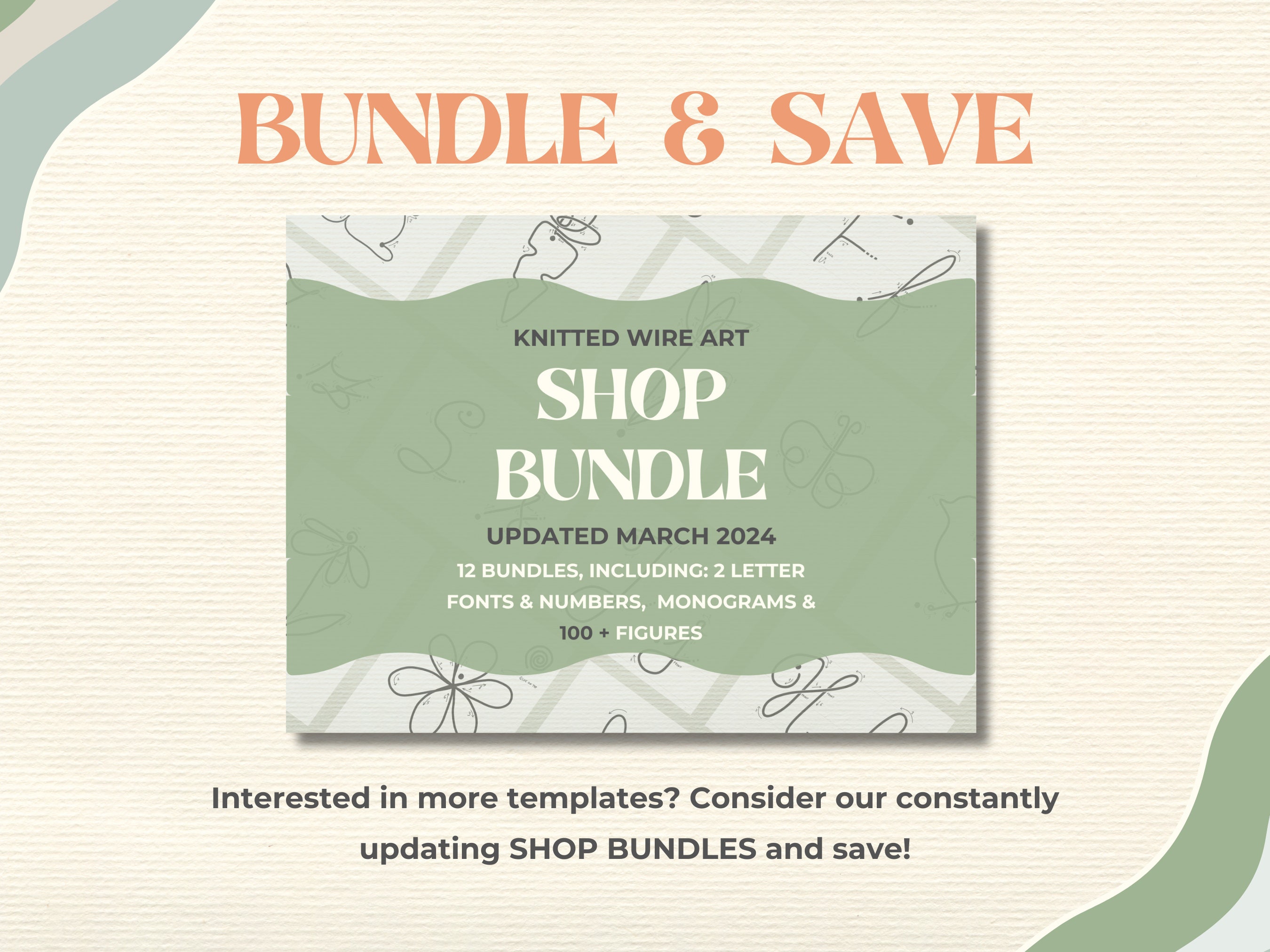 Sealife Knitted Wire Templates Animal Art Coastal Decor DIY Bending ...