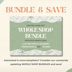 Numbers Knitted Wire Template Baby Milestone Bending Wire Guide Numbers ...