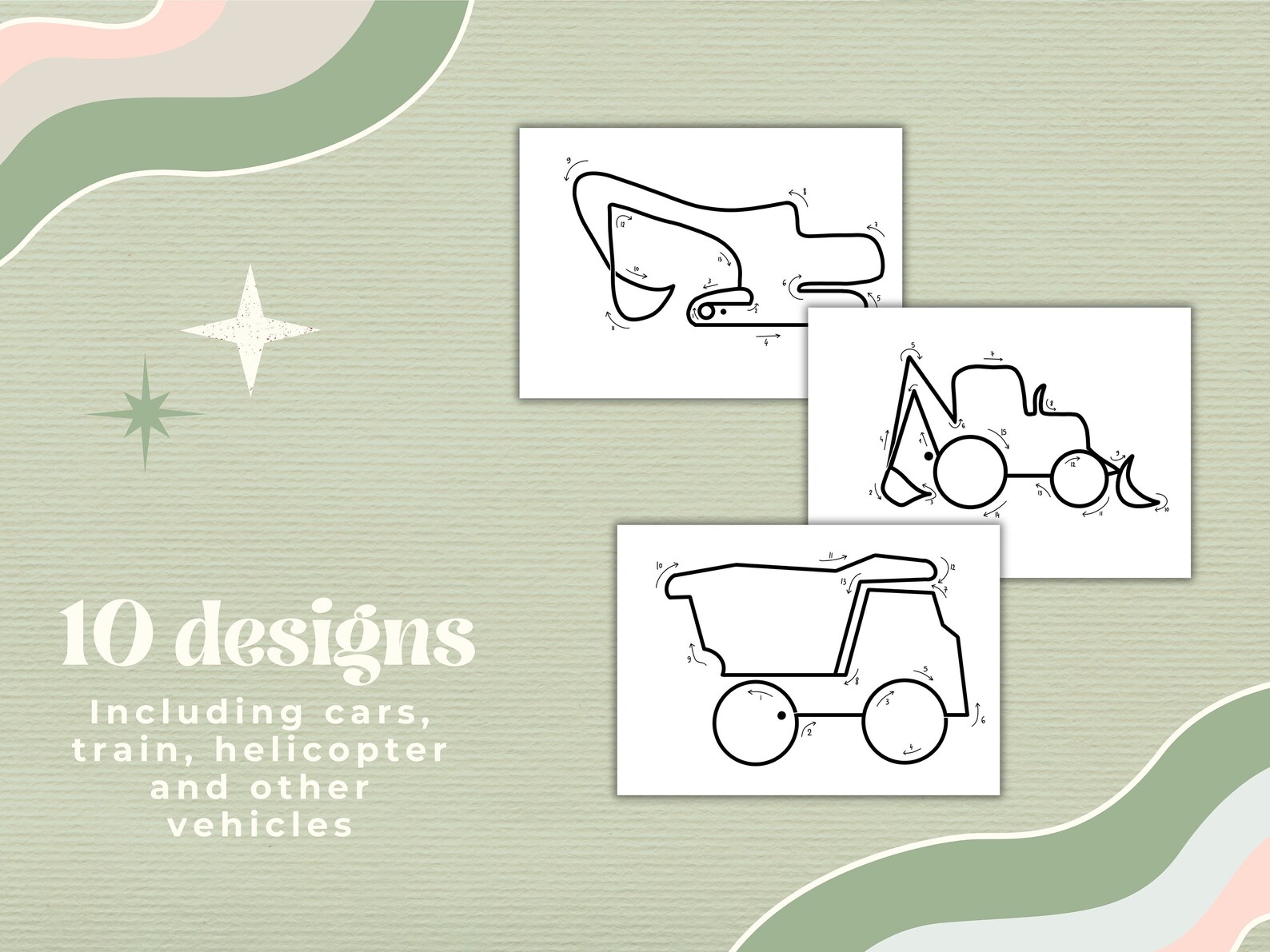 Vehicle Knitted Wire Art Template Boy Wall Decor Car Wire Art Pattern ...
