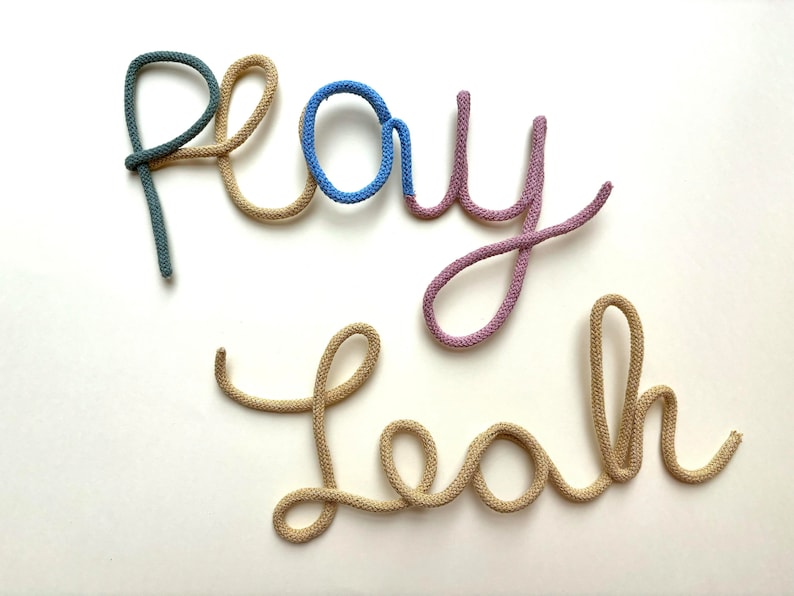 Alphabet and Numbers Knitted Wire Template Letters Uppercase and ...