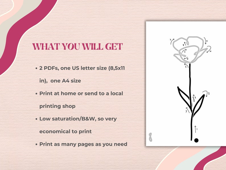 Birth Flower Knitted Wire Art Template Birthflower Decor Wire Art ...