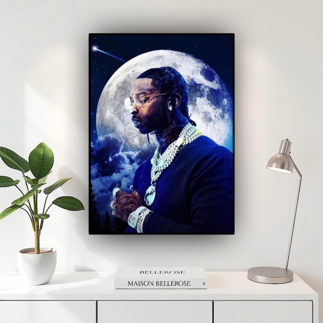 Pop Smoke Canvas Pop Smoke Poster Pop Smoke Wall Art Pop Culture Wall ...