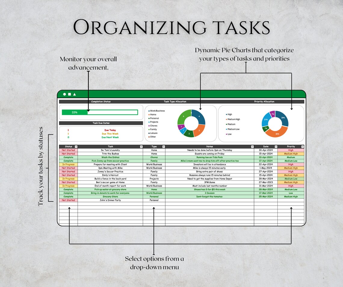 The Ultimate Digital Calendar and Interactive Daily Planner Spreadsheet ...