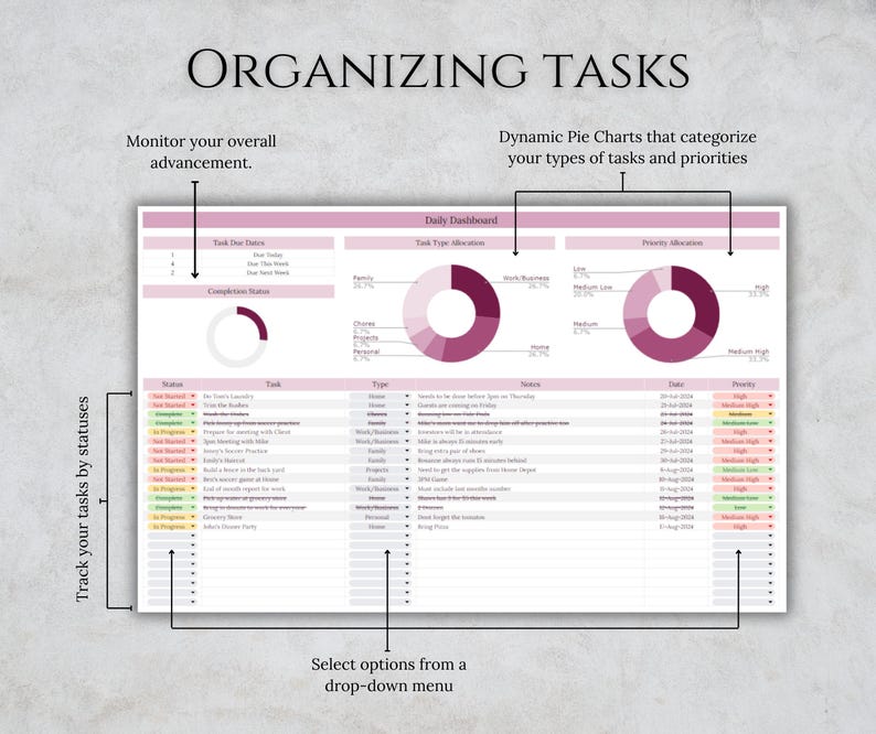 The Ultimate Digital Calendar and Interactive Daily Planner Spreadsheet ...
