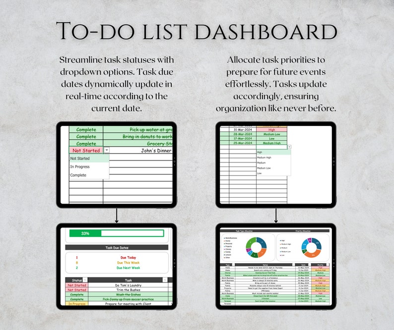 The Ultimate Digital Calendar and Interactive Daily Planner Spreadsheet ...