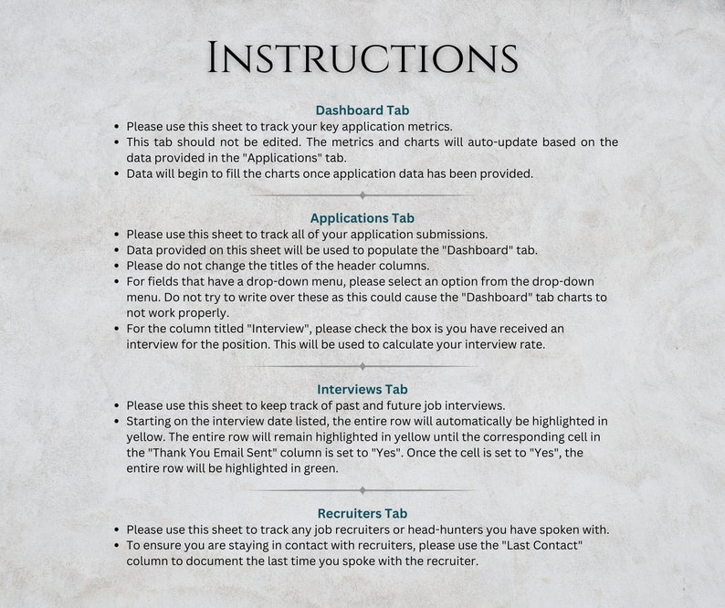 The Ultimate Job Application Tracker Spreadsheet, Interview Planner ...