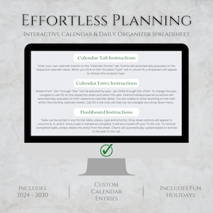 The Ultimate Digital Calendar and Interactive Daily Planner Spreadsheet ...