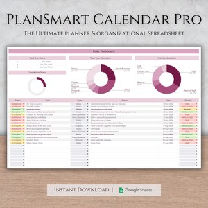 The Ultimate Digital Calendar and Interactive Daily Planner Spreadsheet ...