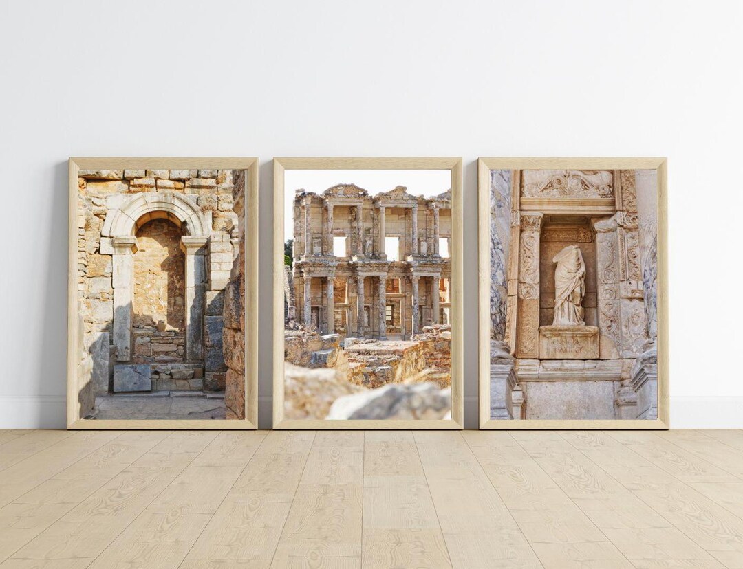 Efez Digital Print, Ancient City Wall Decor, Ancient Greek Art Print ...