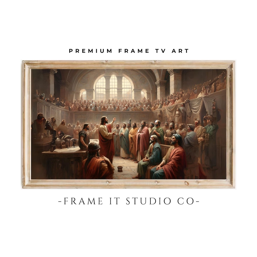 FRAME TV Art, Jesus Trial Pontius Pilot, Bread, Spring Frame Tv ...