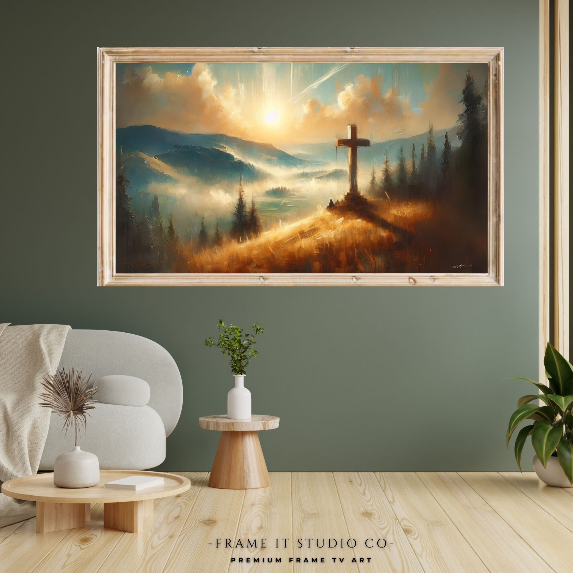 FRAME TV Art, Jesus Modern Painting, Jesus Christ Art, Spring Art Tv ...