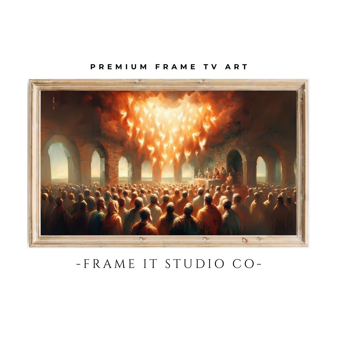 FRAME TV Art, the Day of Pentecost, Jesus Christ Art, Spring Frame Tv ...