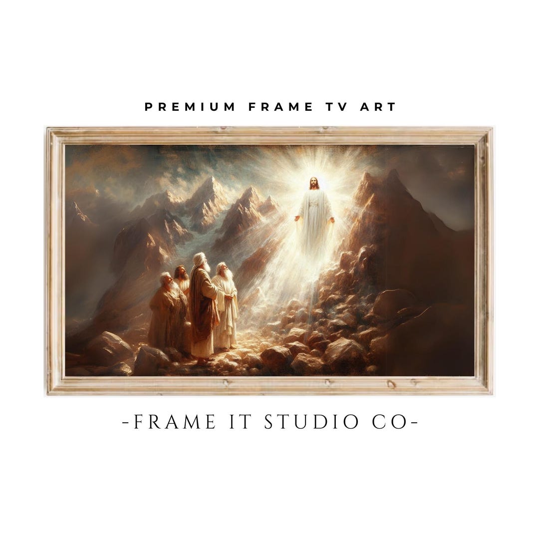 FRAME TV Art, the Transfiguration: Jesus' Divine Glory, Jesus Christ ...
