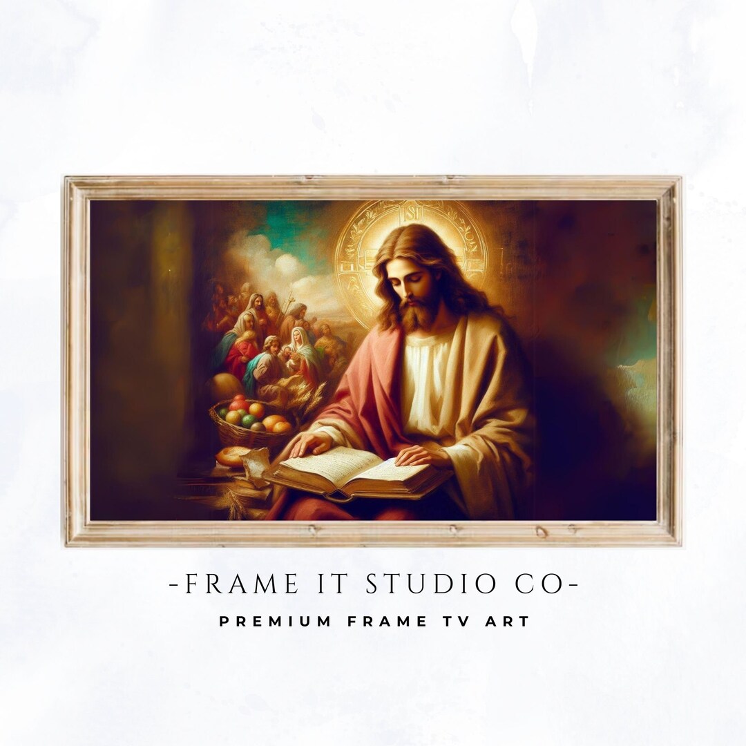 FRAME TV Art, Jesus Modern Painting, Jesus Christ Art, Spring Frame Tv ...