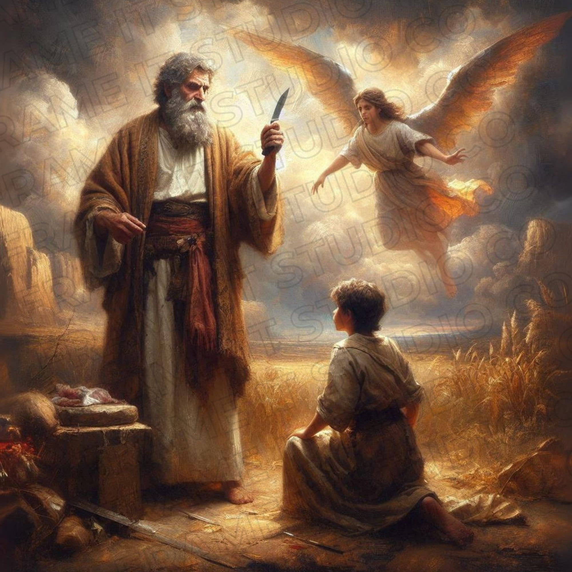 FRAME TV Art, Abraham and Isaac, Jesus Christ Art, Spring Frame Tv ...