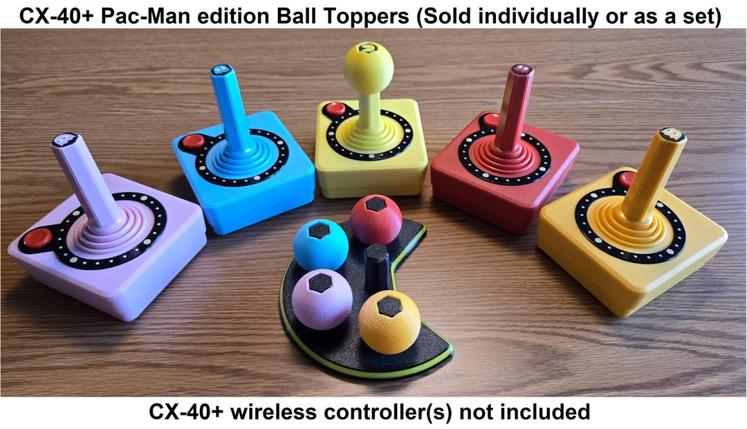 Atari CX-40+ Pac-man Edition Ball Toppers (sold Individually or as a ...