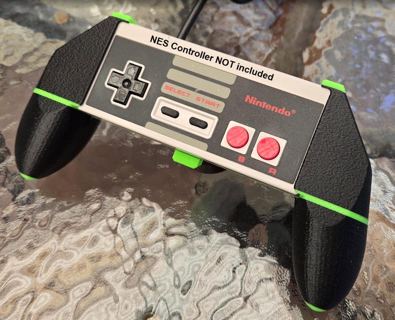 Classic NES-004 Green Grip Attachment for a Reimagined Modernized Retro ...
