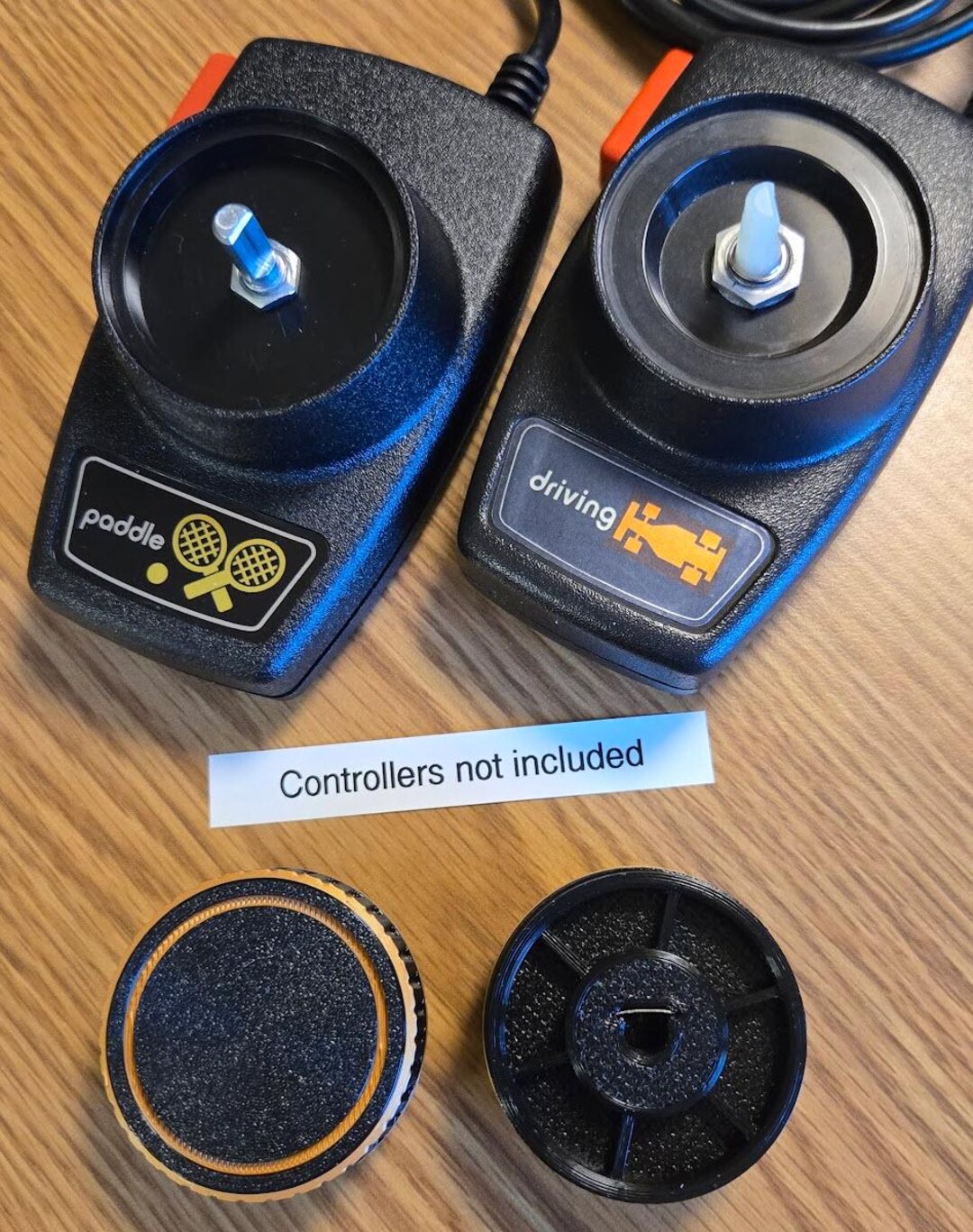 Atari 2600 Paddle Wheel Replacement Set, Black & Gold Accents - Etsy
