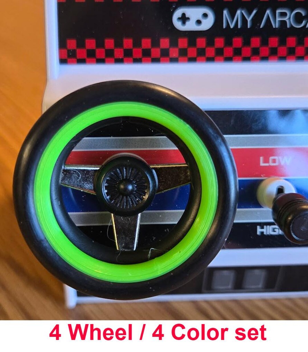 Rubberized 4 Color/piece Expander Wheel Set for Myarcade Pole Position ...