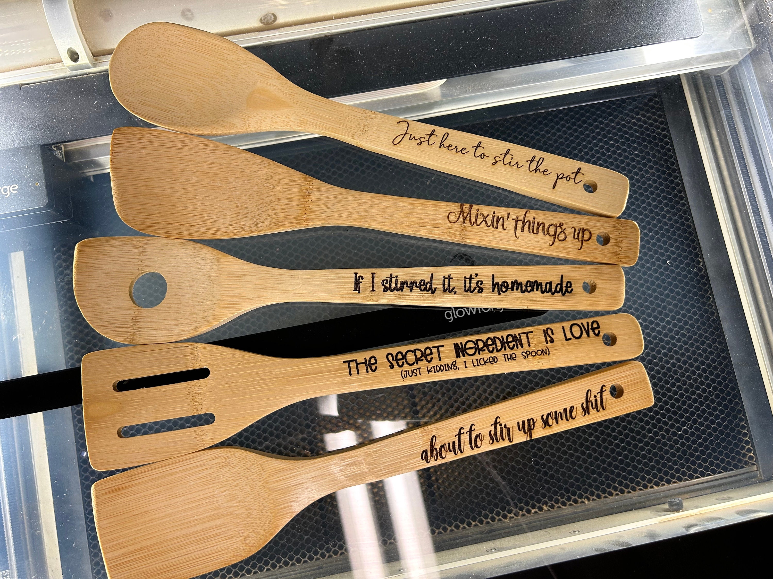 Mixing Spoons SVG File **DIGITAL FILE** Glowforge - Etsy