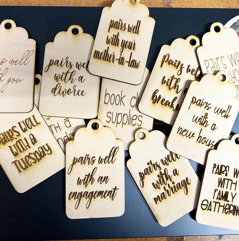 Wine Tags for All Occasions - Etsy