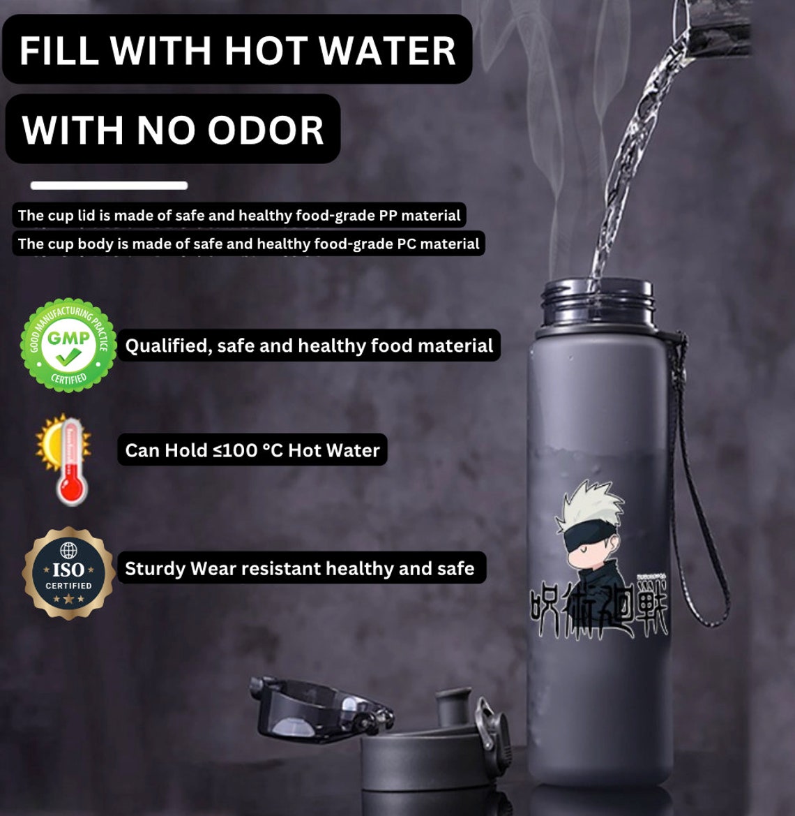 Satoru Gojo Anime Water Bottle Jujutsu Kaisen Water Bottle Gift for ...