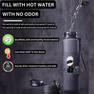 Satoru Gojo Anime Water Bottle Jujutsu Kaisen Water Bottle Gift for ...
