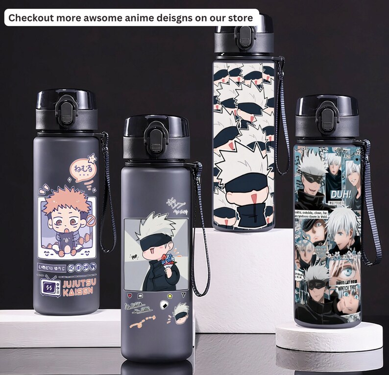 Satoru Gojo Anime Water Bottle Jujutsu Kaisen Water Bottle Gift for ...