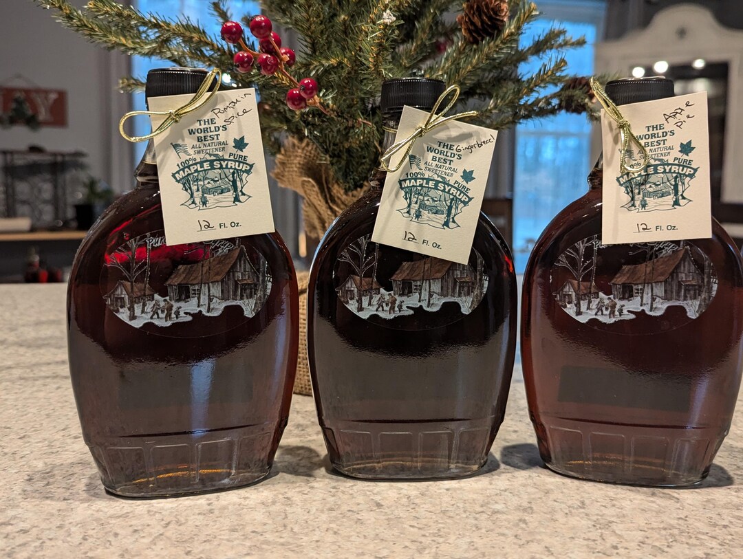 Seasonal Infused Maple Syrup 12oz Flask - Etsy