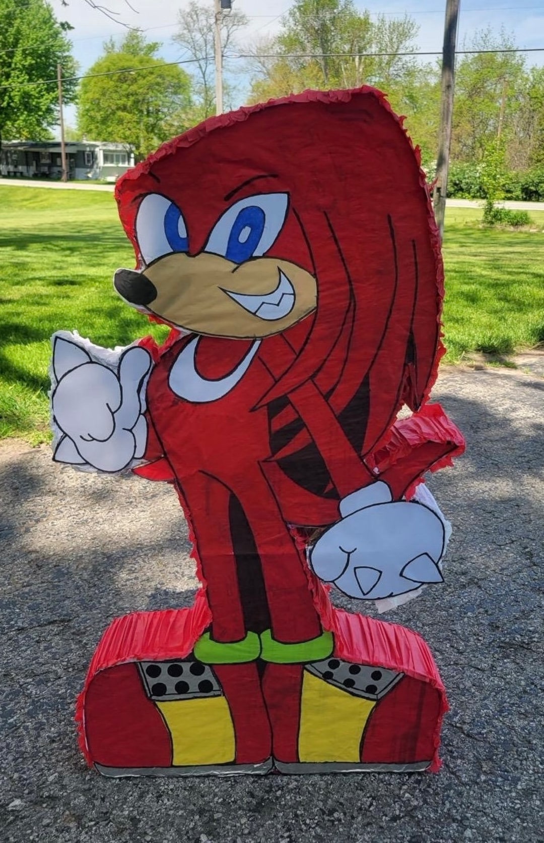 Piñata Inspirada En Knuckles De Sonic 29x20x4 Pulgadas - Etsy