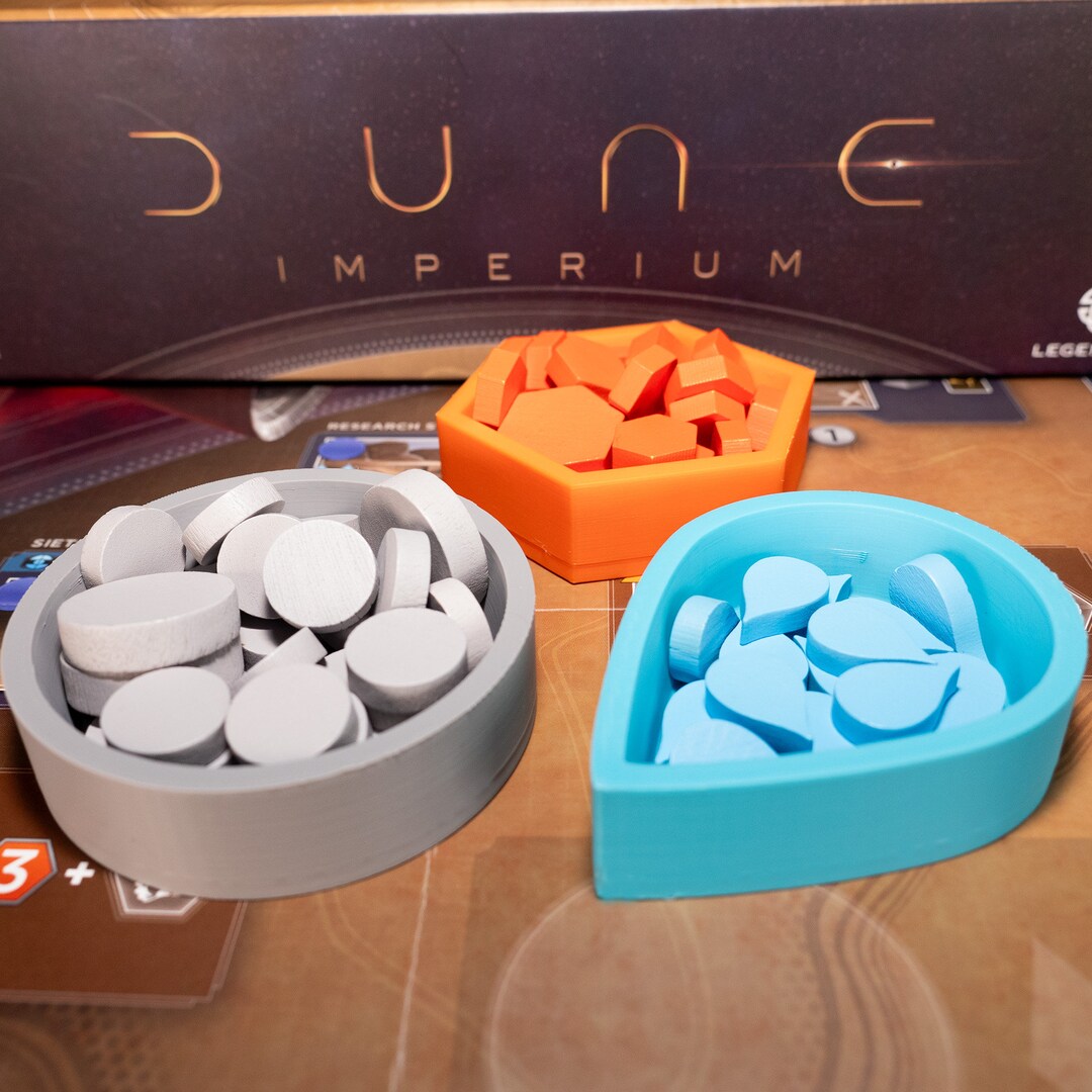 Dune Imperium Board Game Token Trays. Water, Spice and Solari Coin ...